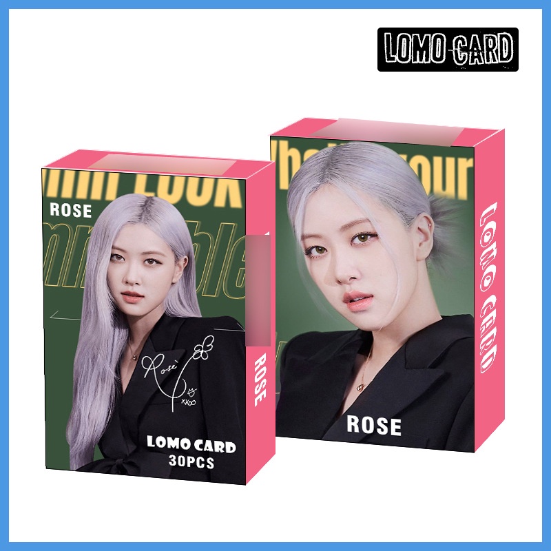 30pcs BLACKPINK LOMO Card Album LISA ROSE JINNIE JISOO Photocard ...