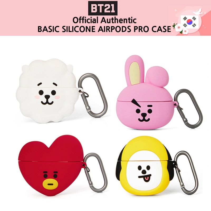 BTS BT21 Oficial Para AirPods PRO 1nd/2nd Case Cover Authentic Cute ...