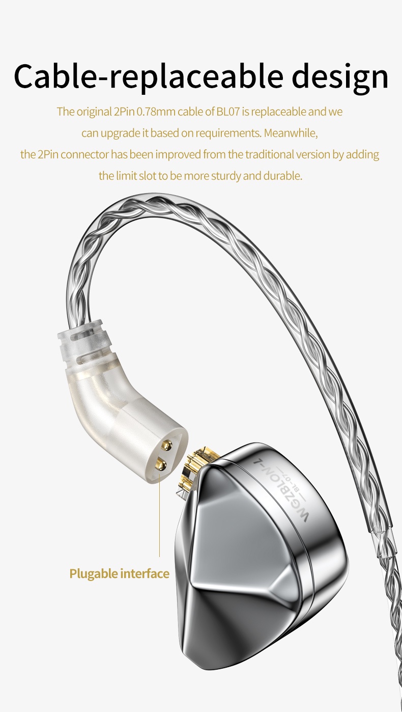 BLON BL-07 BL07 In Ear Earphones 10mm Fiber Diaphragm HIFI Headphone DJ Monitor Headset Noise ...