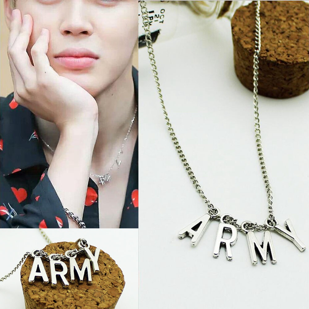 nueva moda bts kpop army collar mujeres hombres joyería collier corea ...