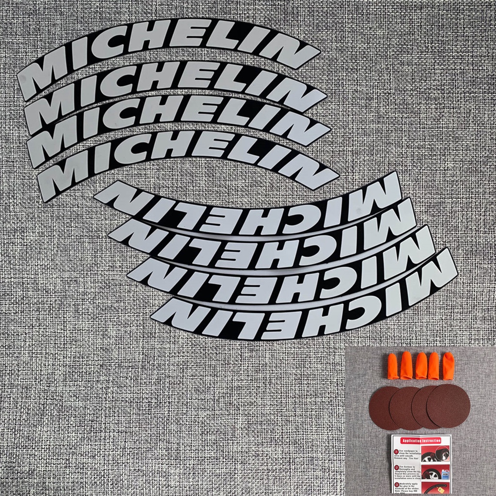 Pegatinas Para Neumáticos Michelin , Diseño De Letras 3D , Logotipo De ...