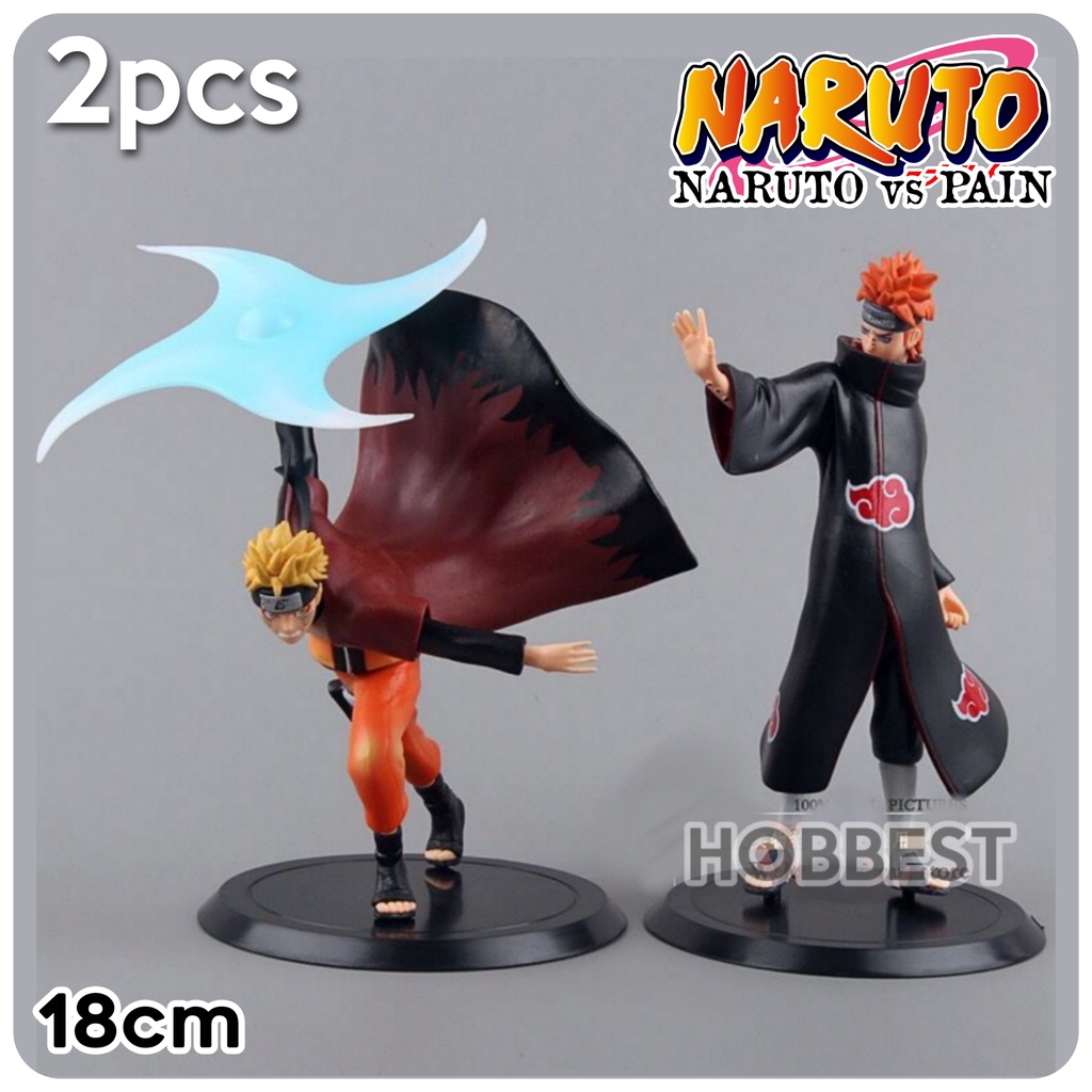 Naruto x Dolor AKATSUKI Figura De Acción Juego De 2 Piezas-Juguete Pein ...