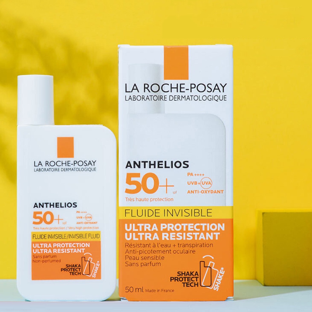 Protector Solar SPF 50 + Facial Sin Aceite Líquido Ultraligero Amplio ...