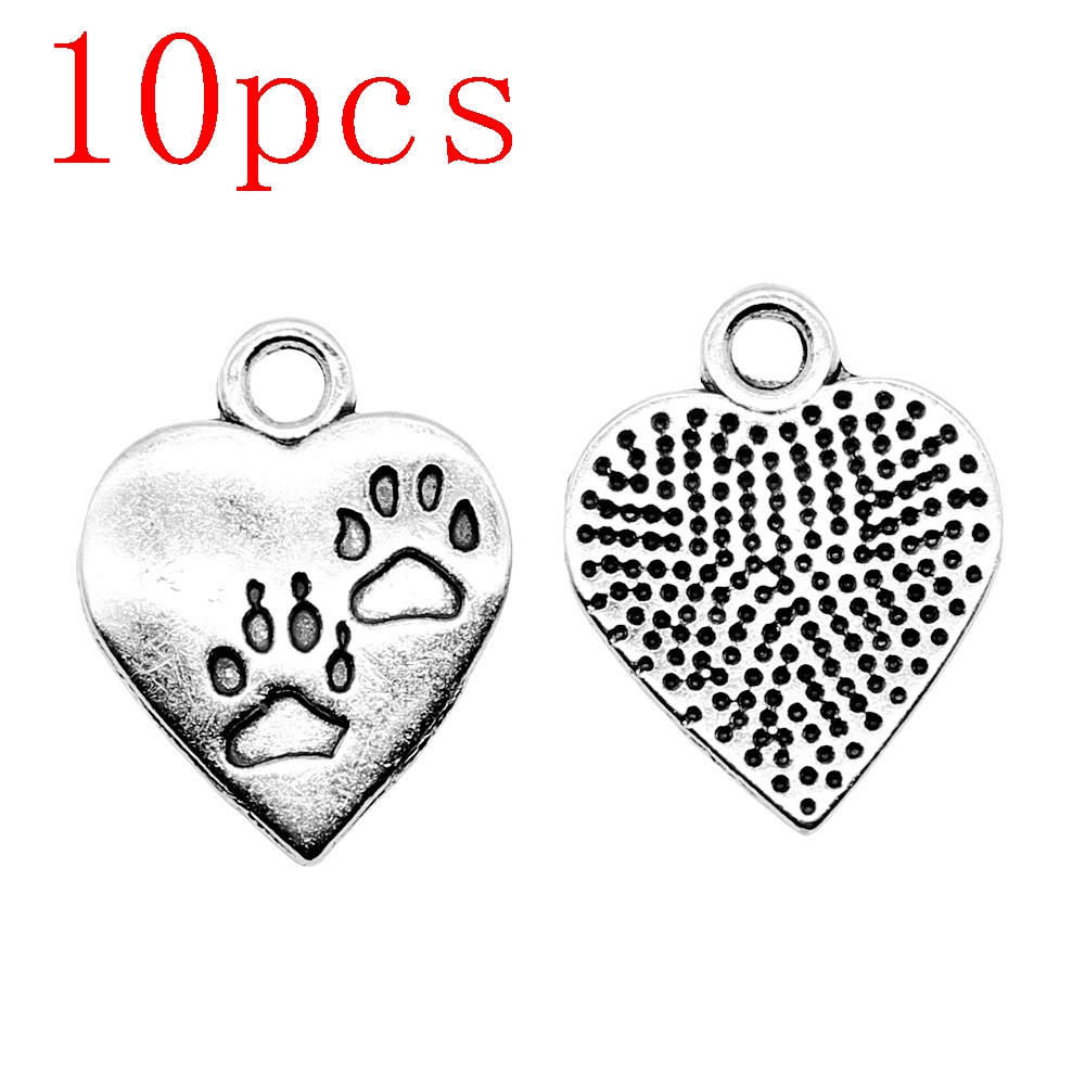 Charms Perro Pata Hueso Encantos Para Hacer Joyas Suministros Hechos A ...