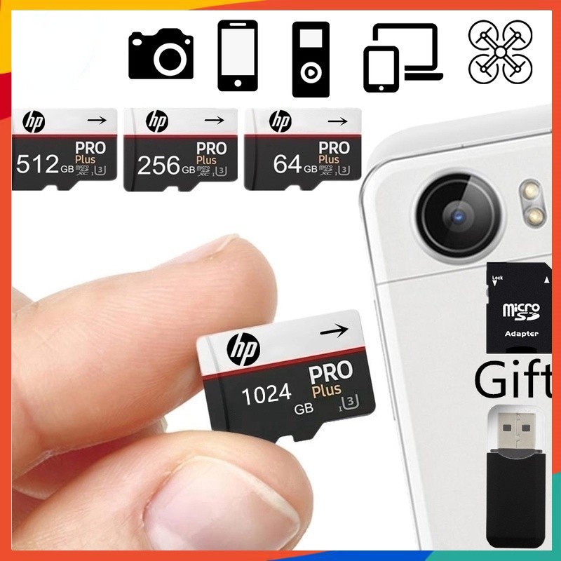 Hp Micro Xc U3-1 SD card Pro Plus Mini TF Tarjeta De Memoria De 1TB De ...