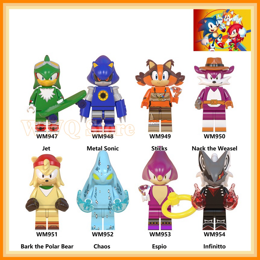 Lego Minifigures WM6088 Anime Sonic Building Blocks Toys for Kids ...