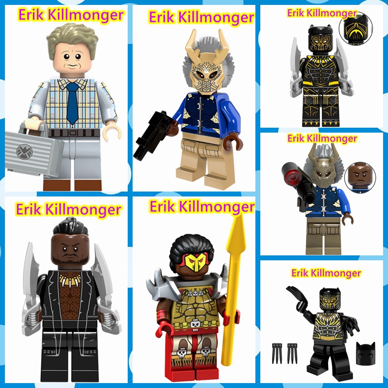 Juguetes Compatibles Marvel Pantera Negra Erik Killmonger Muñeca ...