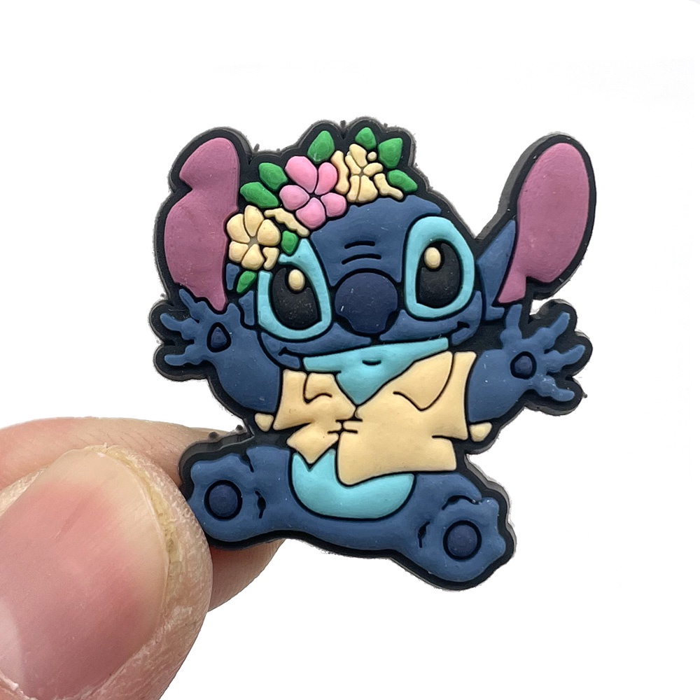 charms Lindo De Dibujos Animados De Stitch Crocs Zapatos Encantos Pin ...