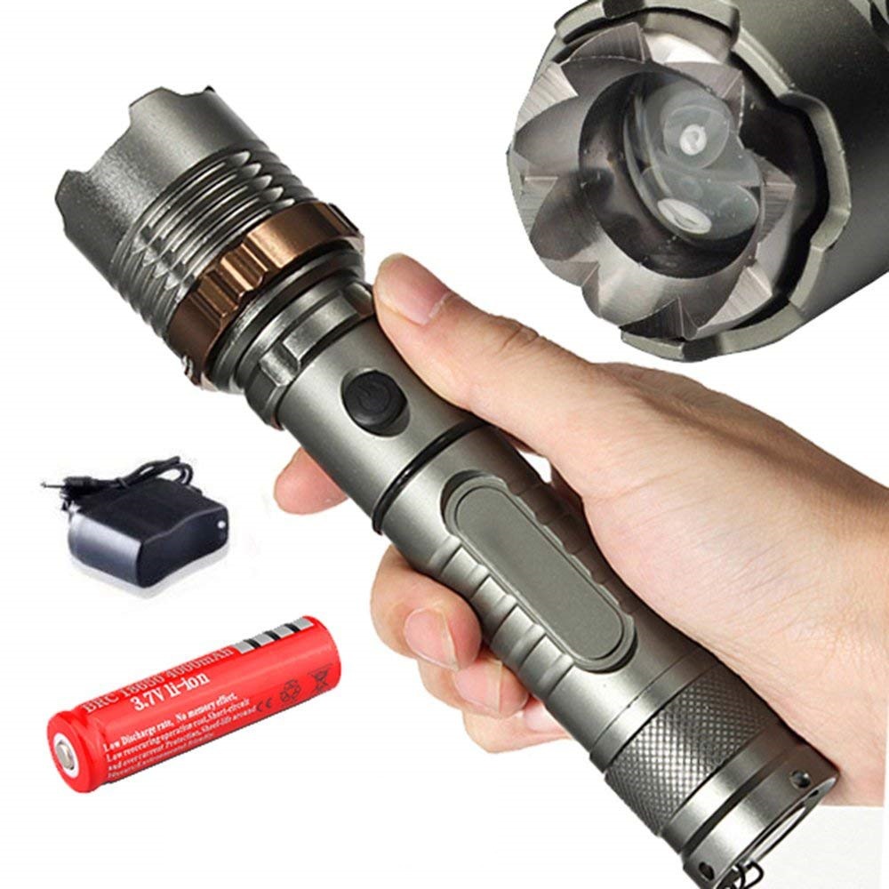 Alta Potencia 990000LM T6 LED Táctico Zoom Militar Policía Linterna ...