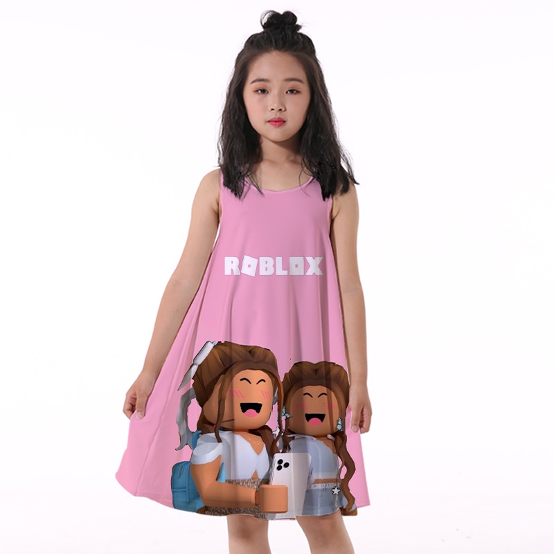 Las Niñas Dresse ROBLOX TSHIRT Lindo Vestidos De Camisas De Los Niños ...