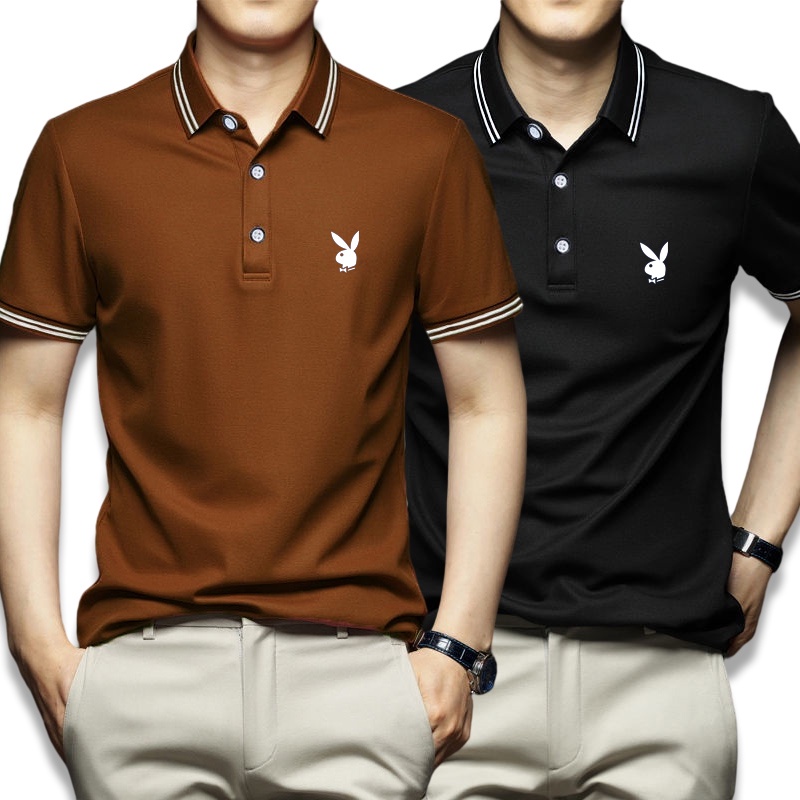 Los Hombres Polo Camiseta M-5XL De Gran Tamaño De La Moda Casual Actividad De Color Sólido ...