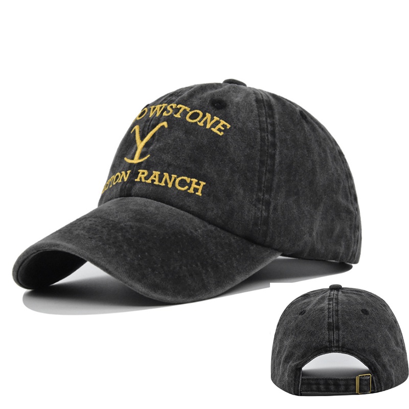 Gorras Yellowstone Lavado Envejecido Impreso Bordado Gorra De Béisbol ...