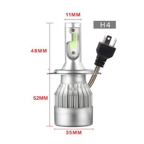 Focos Led Automotriz C6 H1 H4 H7 H8/h9/h11 9005 9006 HB3 HB4 Luz antiniebla LED | Shopee México