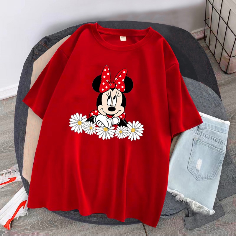 Playeras De Mujer Moda Con Estampado RatóN Dibujos Animados | Shopee México