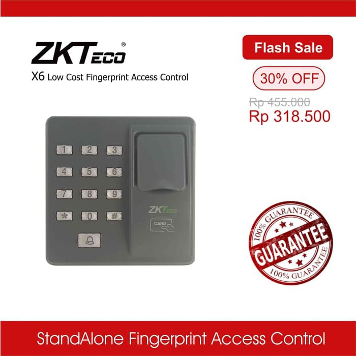 X6 Control De Acceso Por Huella Dactilar Independiente ZKTeco | Shopee México