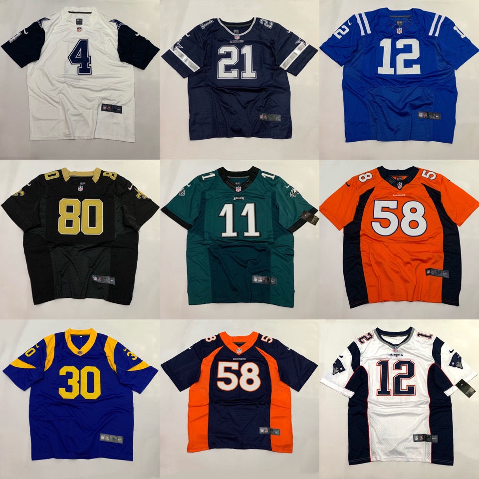 Nfl Jersey De Moda Hip Hop Ins Street Wear Hombres Mujeres Sueltas ...