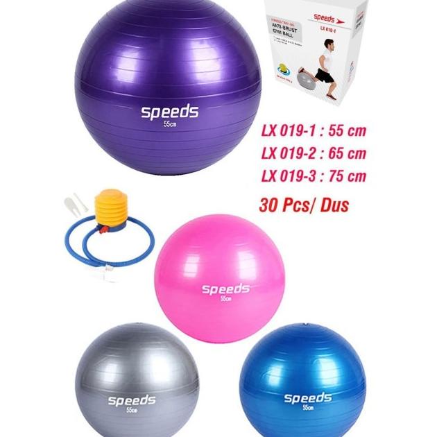 Gymball SPEEDS 65CM / GYM BALL / YOGA BALL / BALL GYM SPEEDS BONUS Pump ...