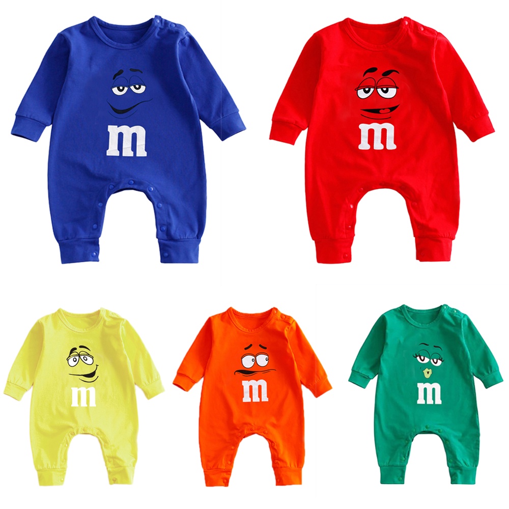 Mono De Bebé De Manga Larga De Algodón Impreso Para Niños Y Niñas ...