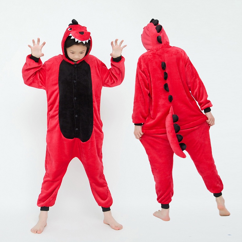 Pijamas De Animales De Dinosaurio Para Niños , Ropa De Franela Con ...