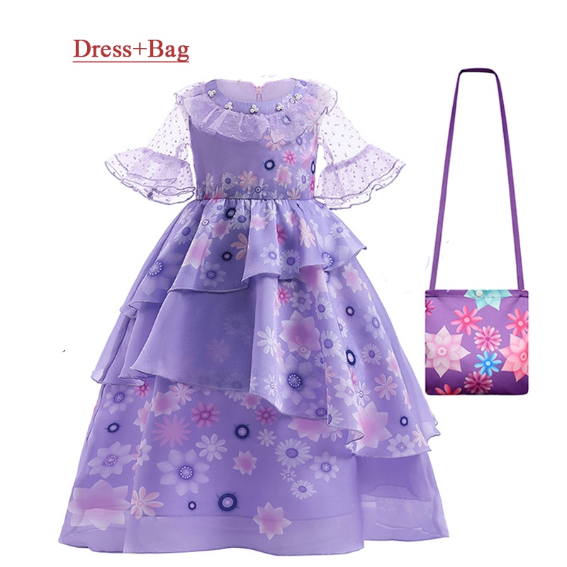 Encanto Adulto Niños Isabella Cosplay Disfraz De Mujer Isabela Vestido ...