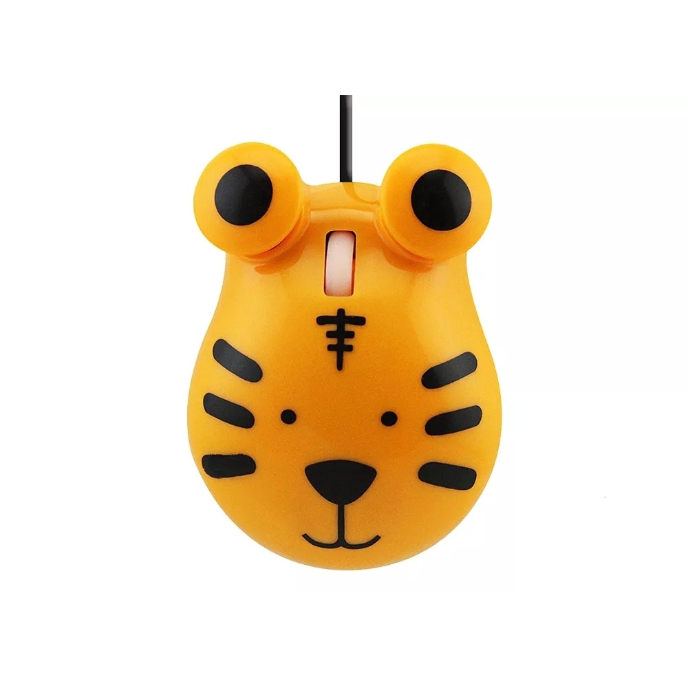 15 Estilos Kawaii Mini Ratón Con Cable USB Diseño De Animales Creativos ...