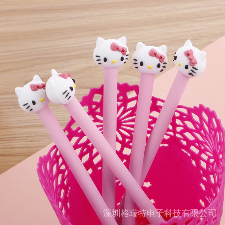 1 Unid Dibujos Animados Niñas Pluma Kawaii 0.020 In Neutral Pluma Para