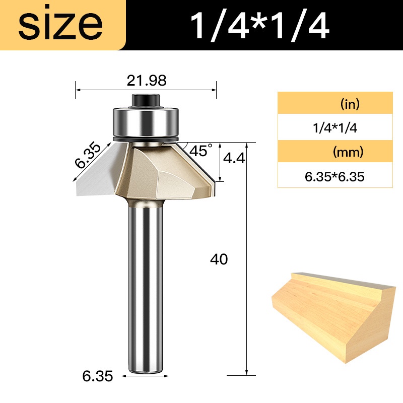 Router Eye trimmer perfil Flush Trim HPL laminado 45 grados | Shopee México