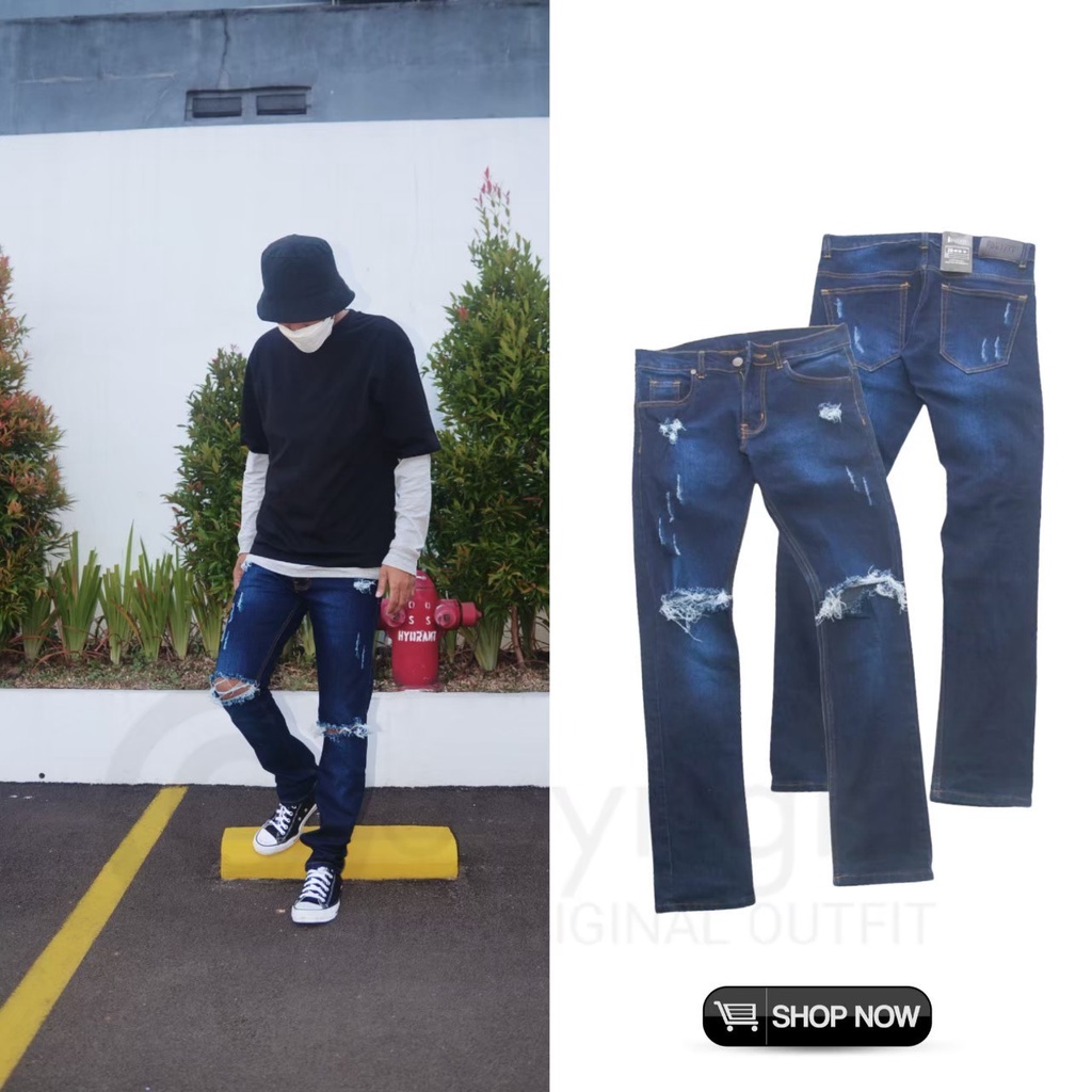 Jeans rasgados de rodilla | Jeans rasgados negros | Jeans rasgados para ...