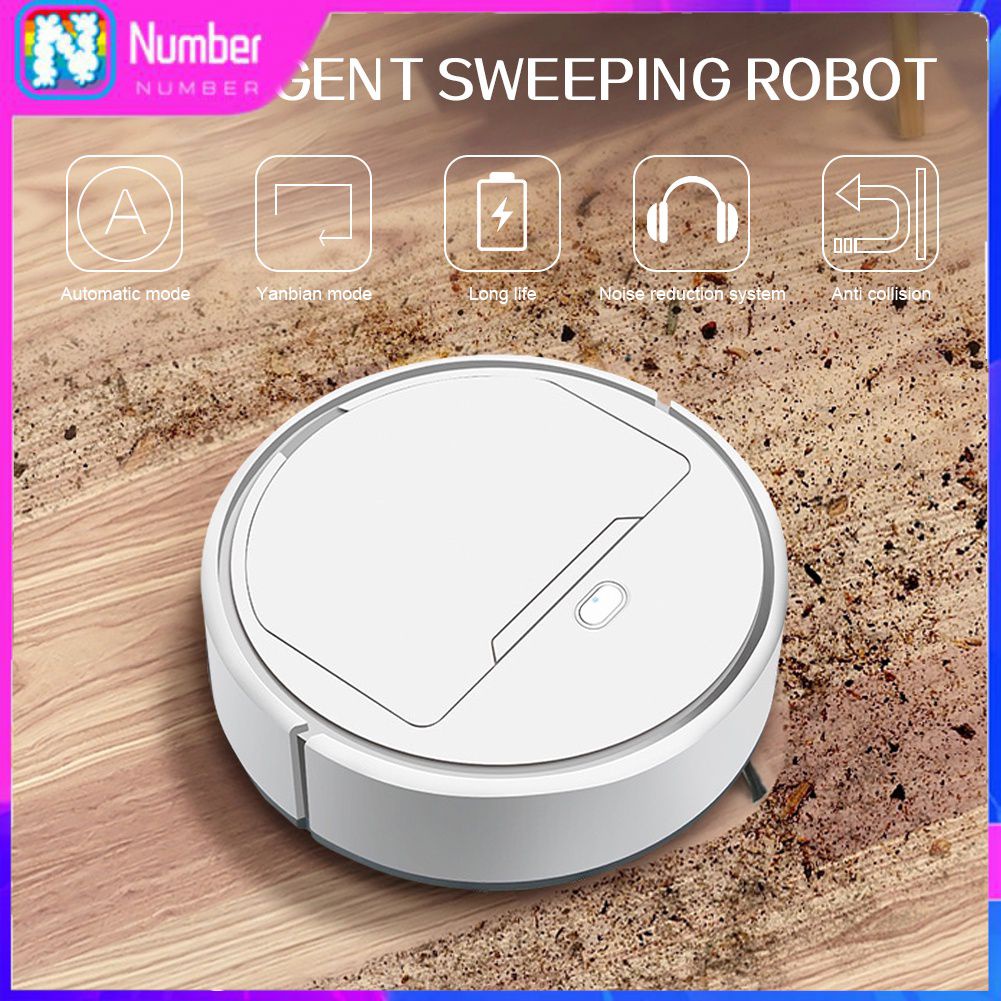 Robot barredora/aspiradora 1200pa automático 3 en 1 limpieza del hogar ...