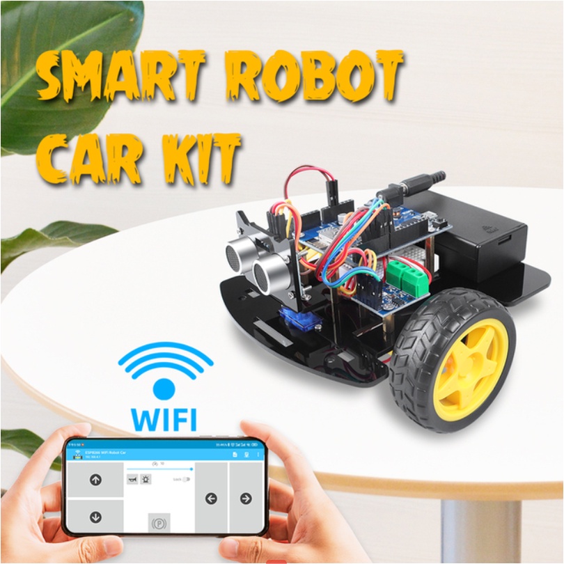 Increíble Juguete Robot Inteligente WiFi ESP8266 Kit De Inicio De IoT Para Arduino Programación ...