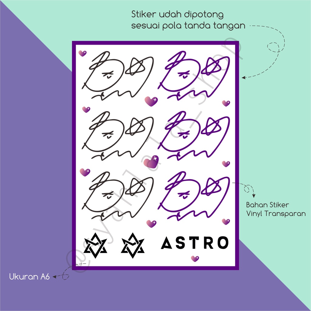 ASTRO TTD KPOP Pegatina Firmada | Shopee México