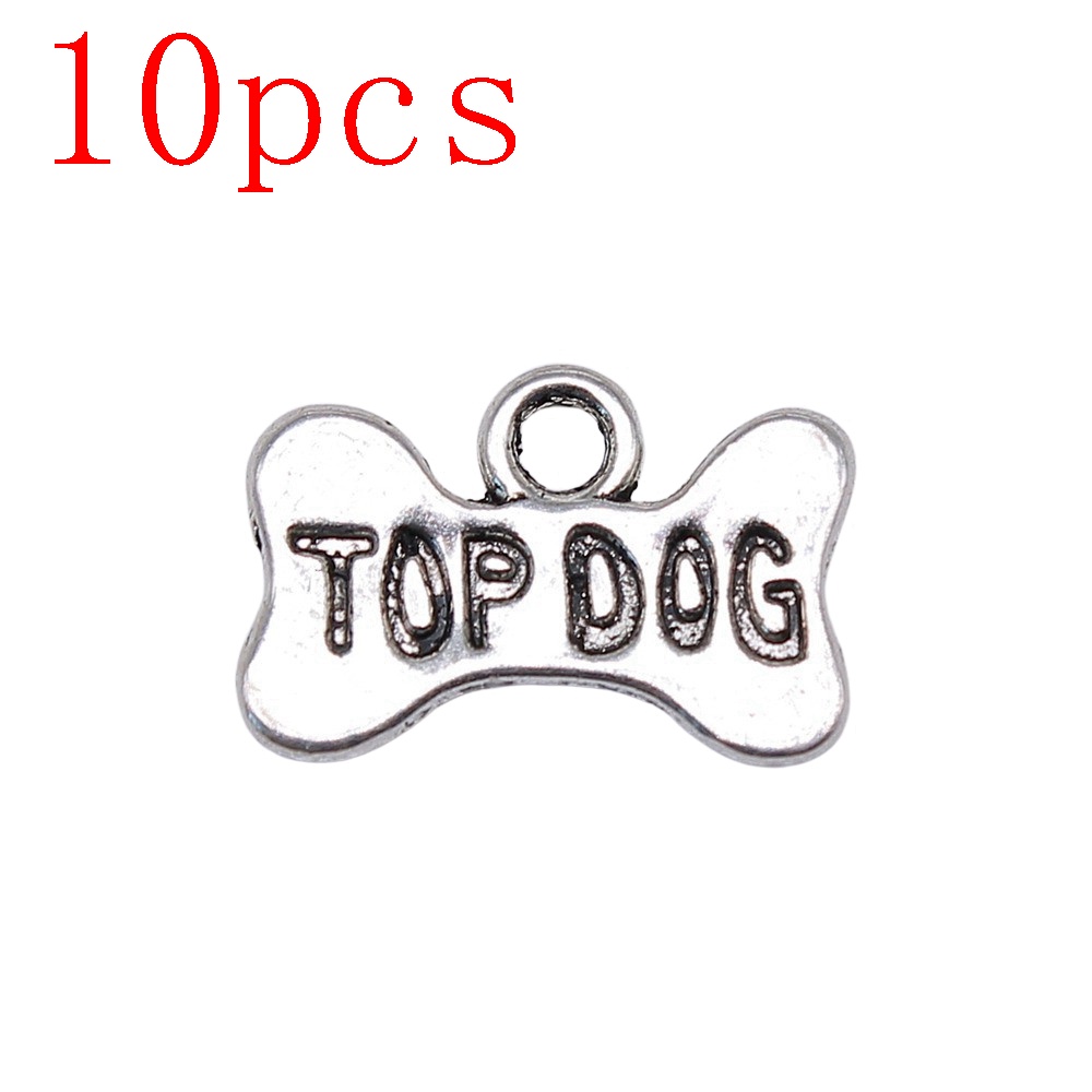 Charms Perro Pata Hueso Encantos Para Hacer Joyas Suministros Hechos A ...