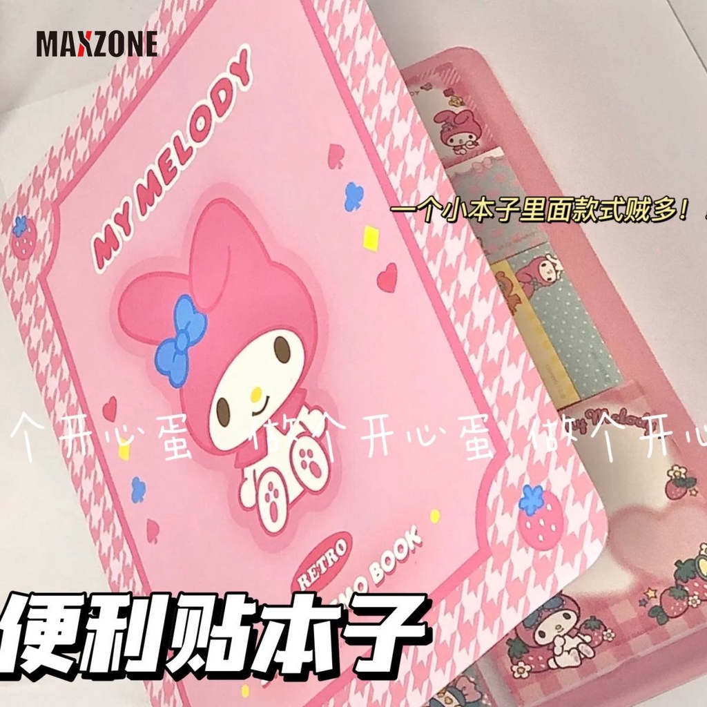 MAXZONE Kawaii My Melody Kuromi Cinnamoroll Posted-It Notes Traje Anime ...