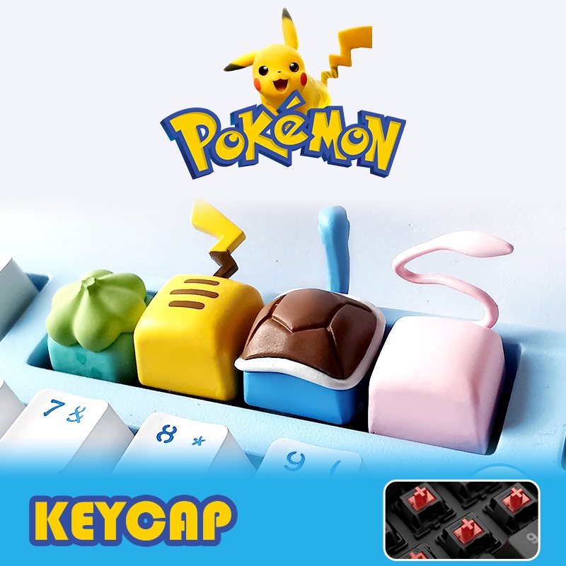 Teclado Mecánico De Resina De Pikachu Pokémon material Plástico DIY ...