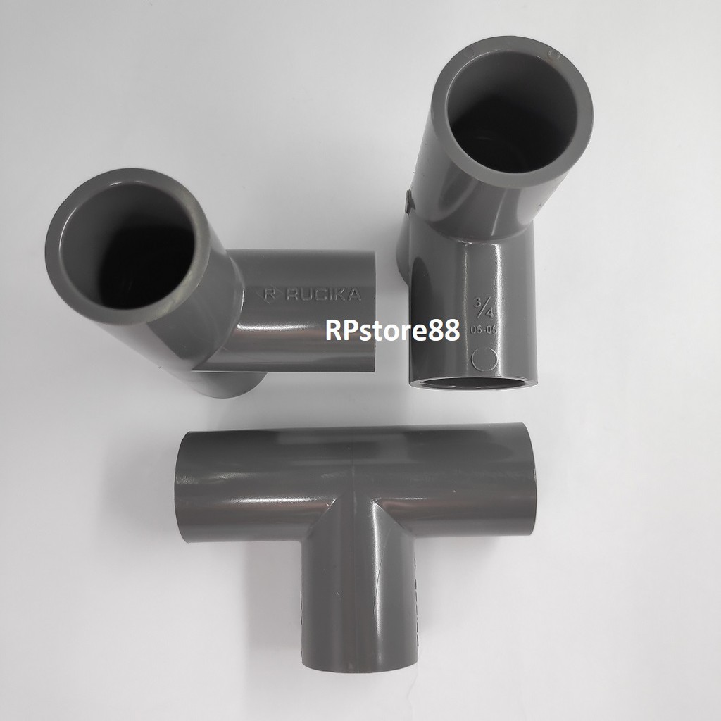TEE De PVC AW RUCIKA De 3/4'- Conexión En T De Pulgada De Tubo Camiseta ...
