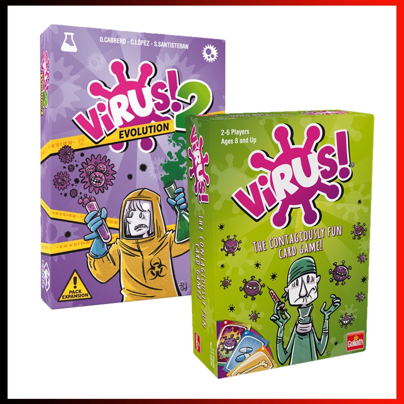 Juego De Cartas De Virus Y Evolución Del 2 El Mesa De Fiesta Contagiosa ...