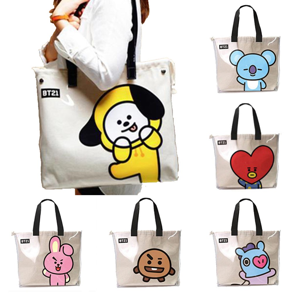 Bts Bt21 bolso de hombro monedero de PVC bolsa de hombro bolsa de ...