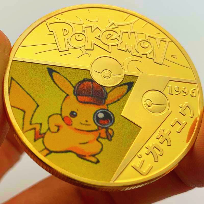 5pcs Pokemon Monedas Pikachu Colección De Juegos Souvenir Gyarados ...
