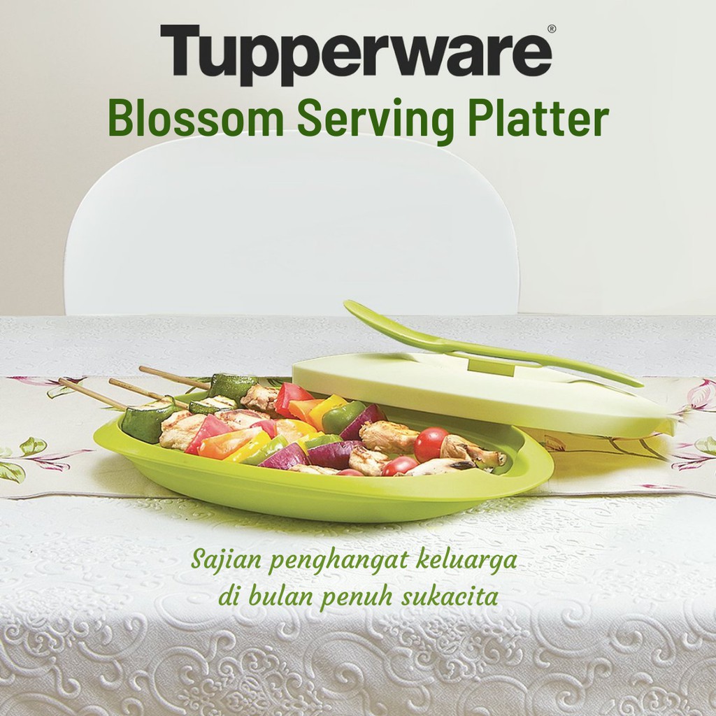 Plato De Servir Blossom Con Cuchara/Tupperware Recipiente Original Para ...