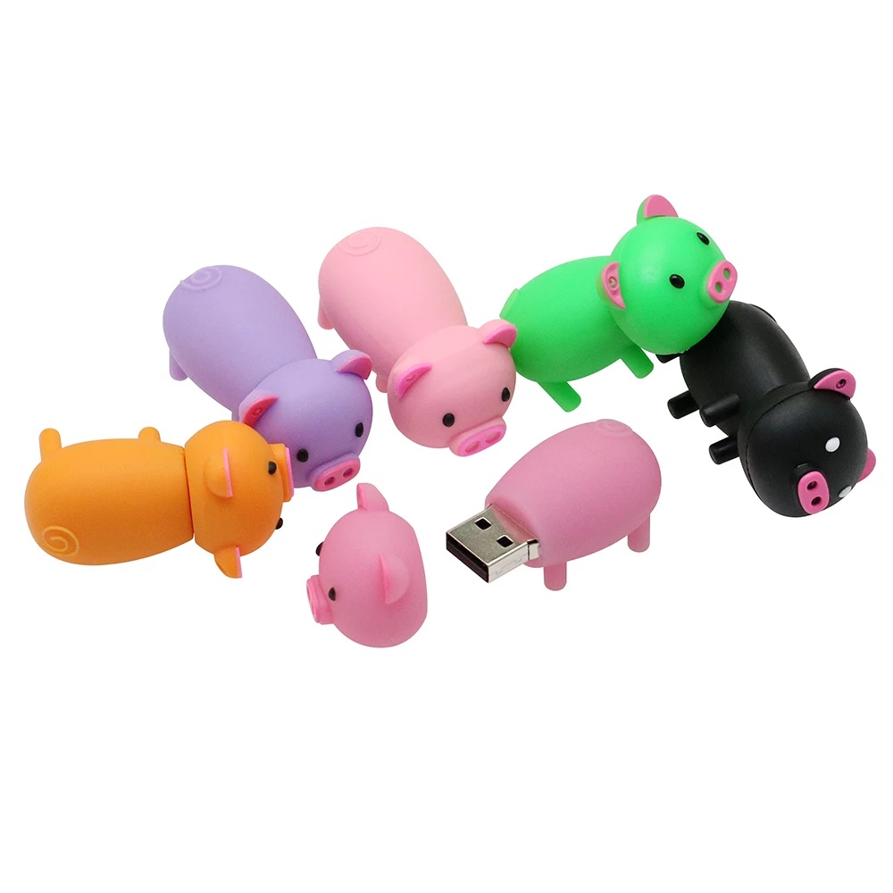 Alta Velocidad De color pig USB flash drive 2TB Dibujos Animados 8GB ...