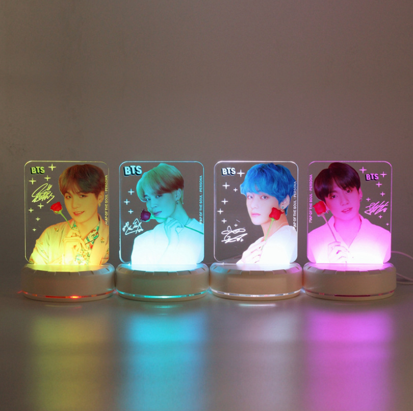 Lámpara De Mesa con luz Led De noche Colorida De Bts | Shopee México