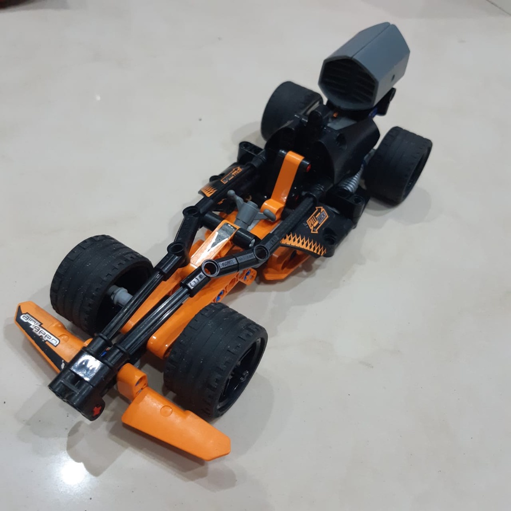 Lego Technic MOC Racing Car Black Champion Racer pullback original ...