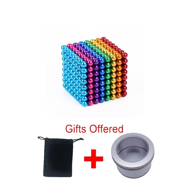 3/5MM Bolas Magnéticas Mágicas Cubo Neo Buck Bola De Metal Bloques De ...