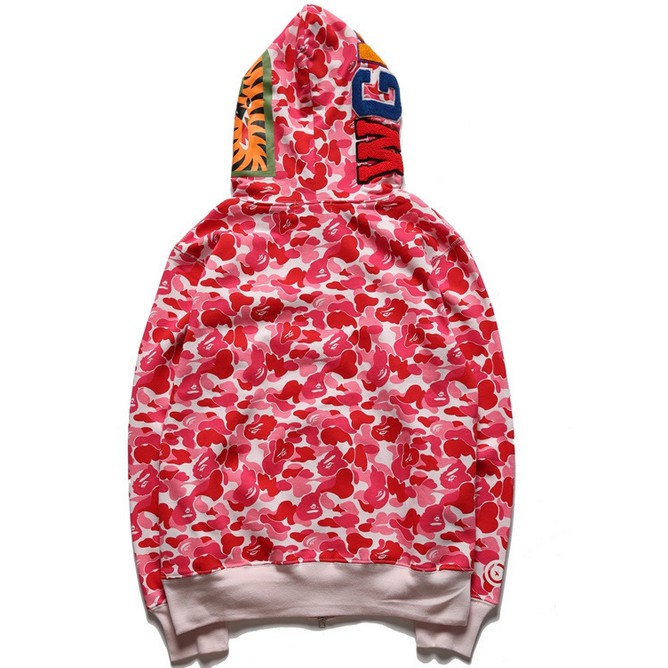 In Stock 】 Nueva Chamarra BAPE Camuflaje Tiburón Con Capucha Casual ...