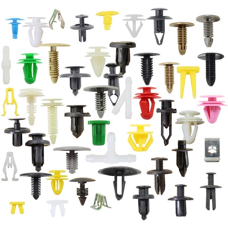 50 100 Clips De Coche Tornillos De Fijacion Parachoques Decoracion Interior Auto Plastico Mezcla Aleatoria Universal Shopee Mexico