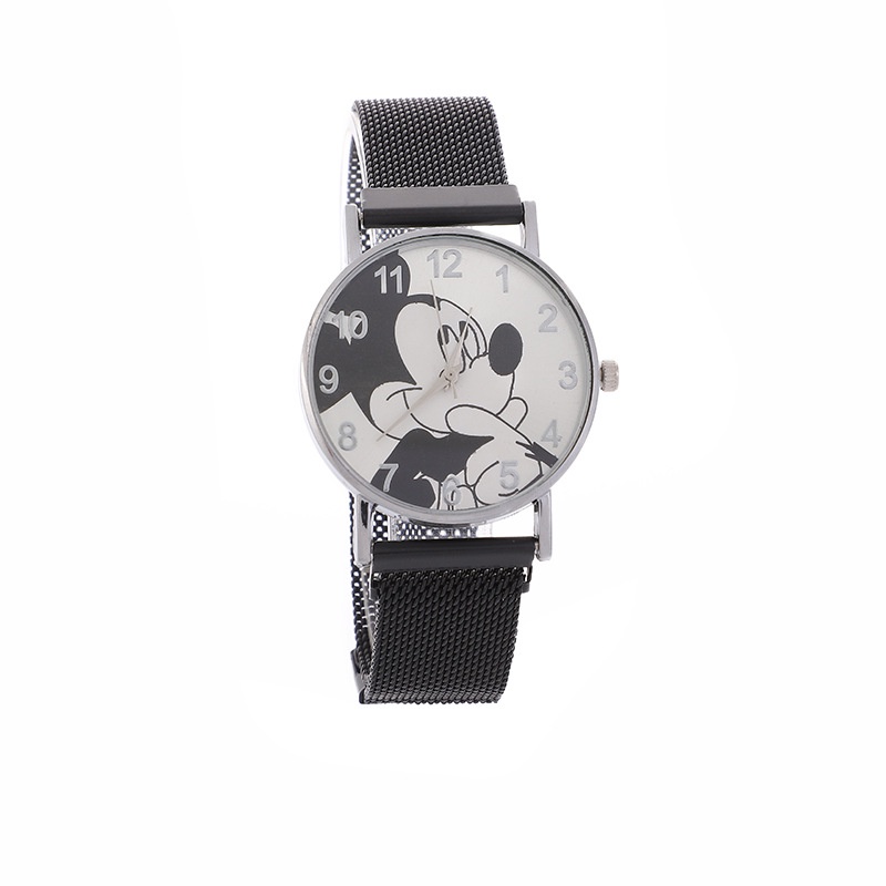 Reloj Mickey Mouse mujer relojes Imán Con Perezoso Señoras De Dibujos ...