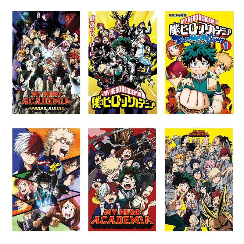 Tmdbyx Tmdbyx My Hero Academia A3 póster japonés de dibujos animados ...
