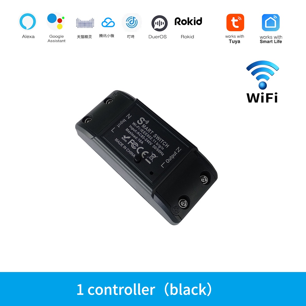 Tuya interruptor wifi Smart Life APP WiFi relé de voz controlador de ...