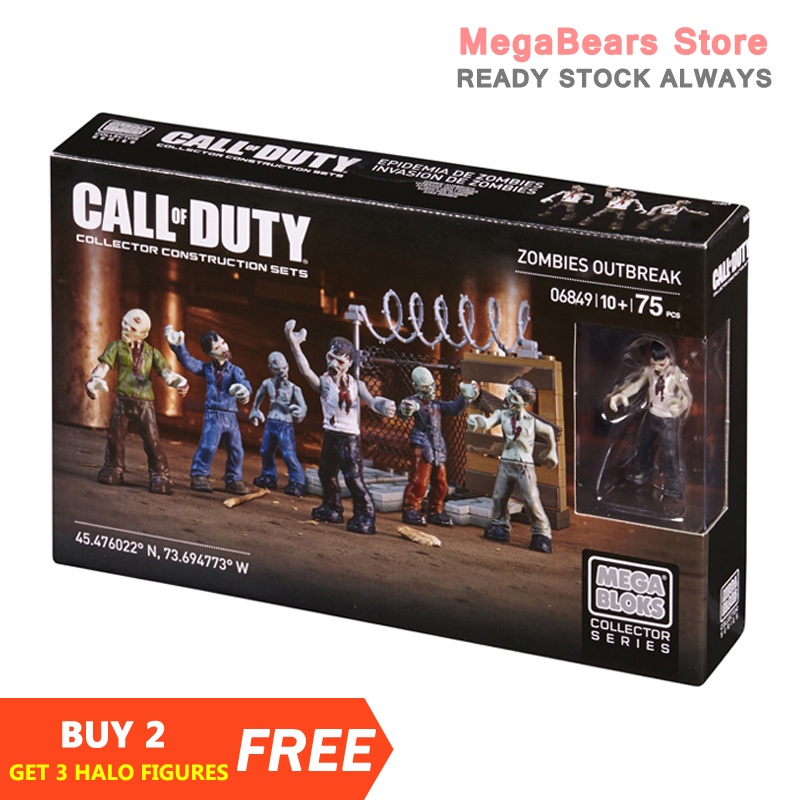 Mega Bloks Construx Call of Duty 06849 Zombies Brote Bloques De ...