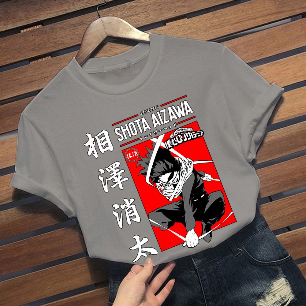 My Hero Academia Mujeres Camiseta Tops Aizawa Shota Anime Manga Ropa Shopee México